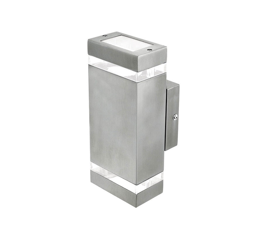 3A Rectangular Up & Down Wall Light Stainless Steel – Super Cheap Electrical
